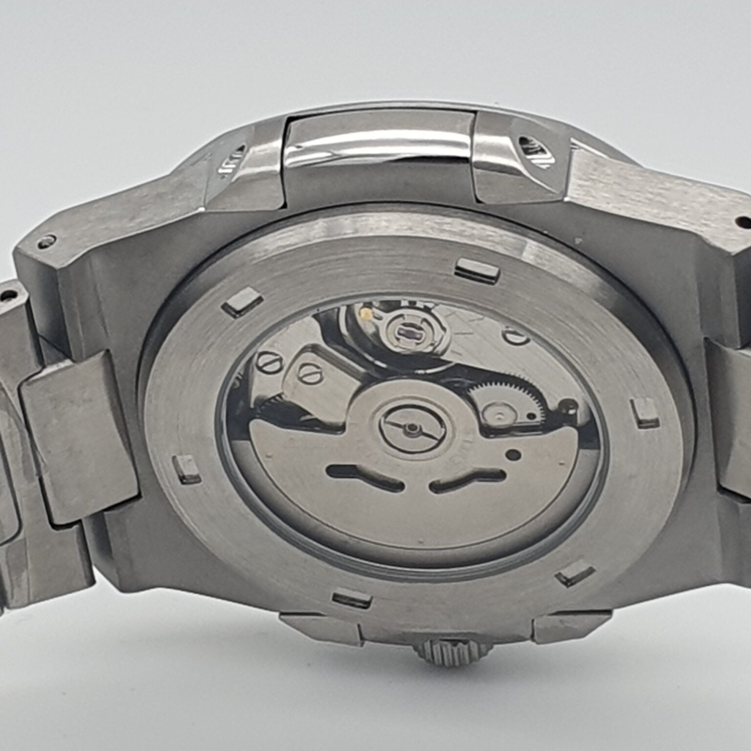 Seiko Mod Watch Nautilus Homage Seikonaut NH35 Navy Blue Dial Hand Made ...