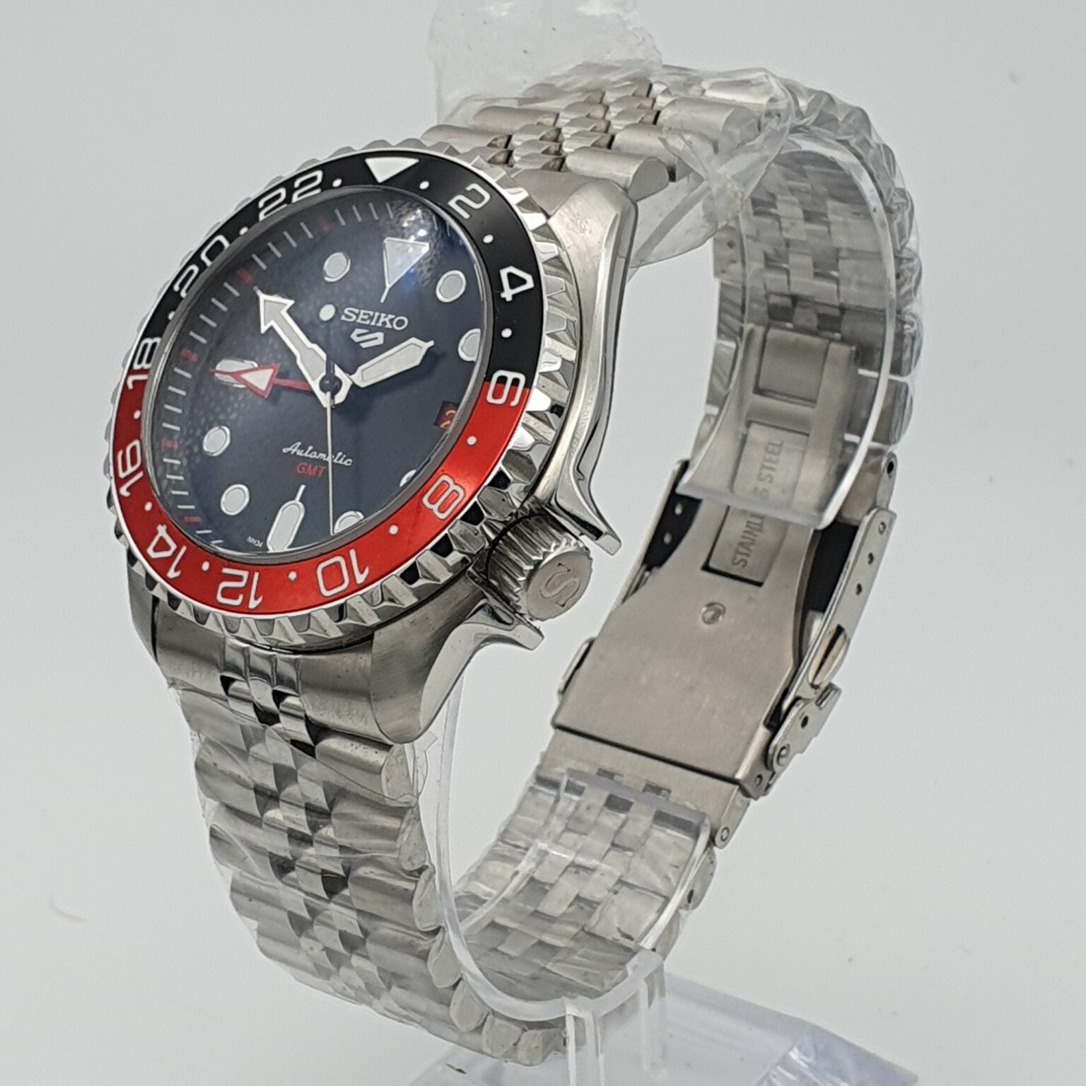 Seiko Mod Watch Submariner Homage Green Bezel Insert Hulk NH35 ...